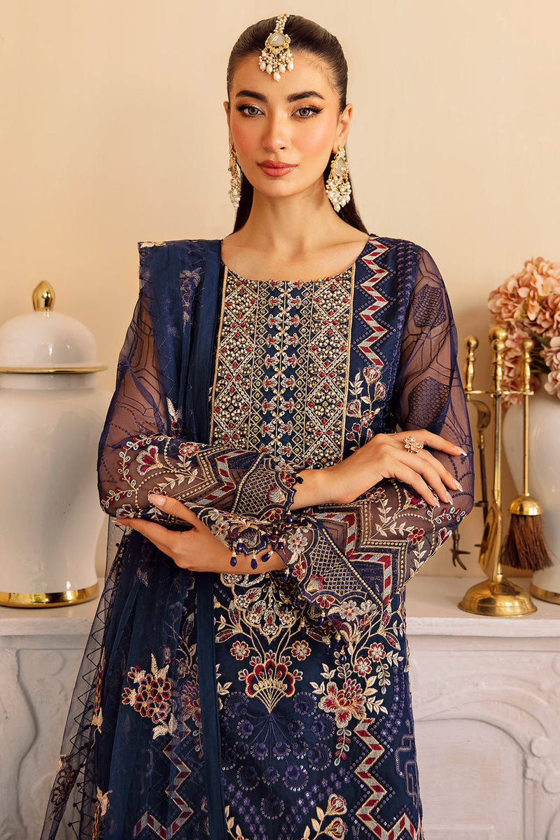 M-1209 - Minhal Ramsha - Unstitched – Sadaf’s Collection