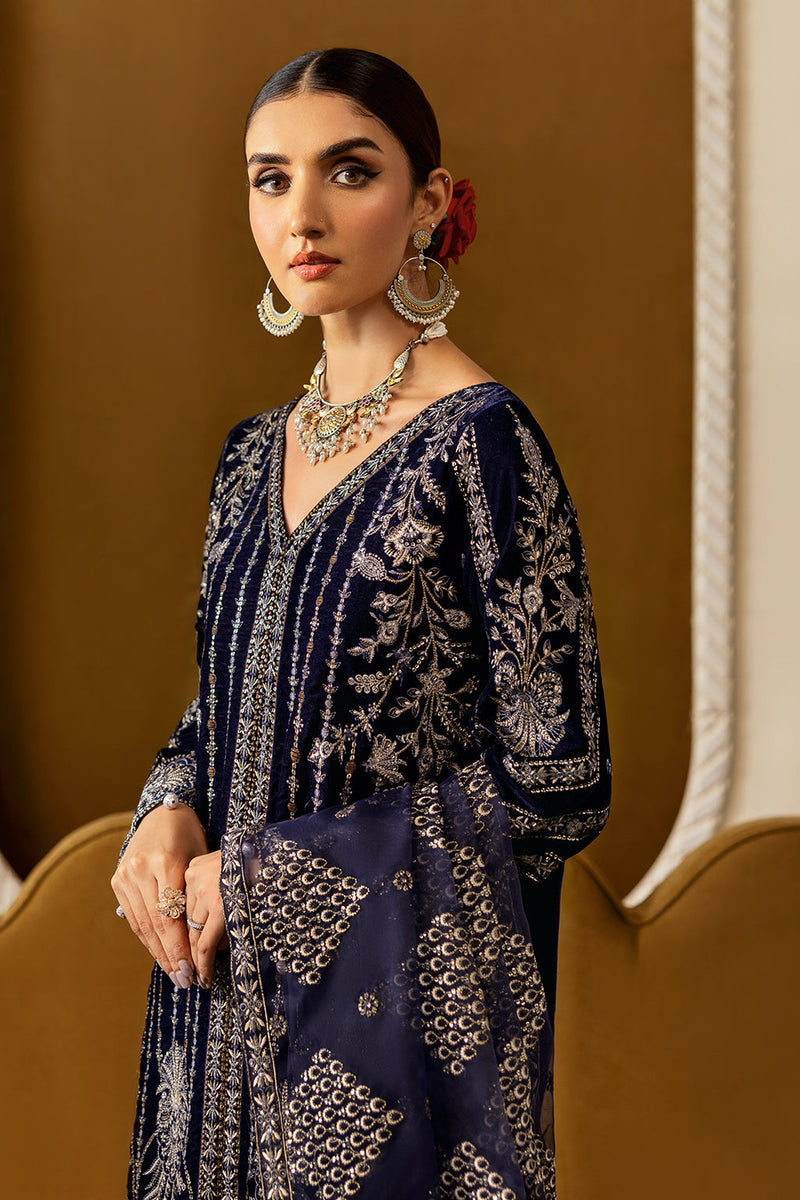 V-608 - Ramsha Velvet - Stitched – Sadaf’s Collection