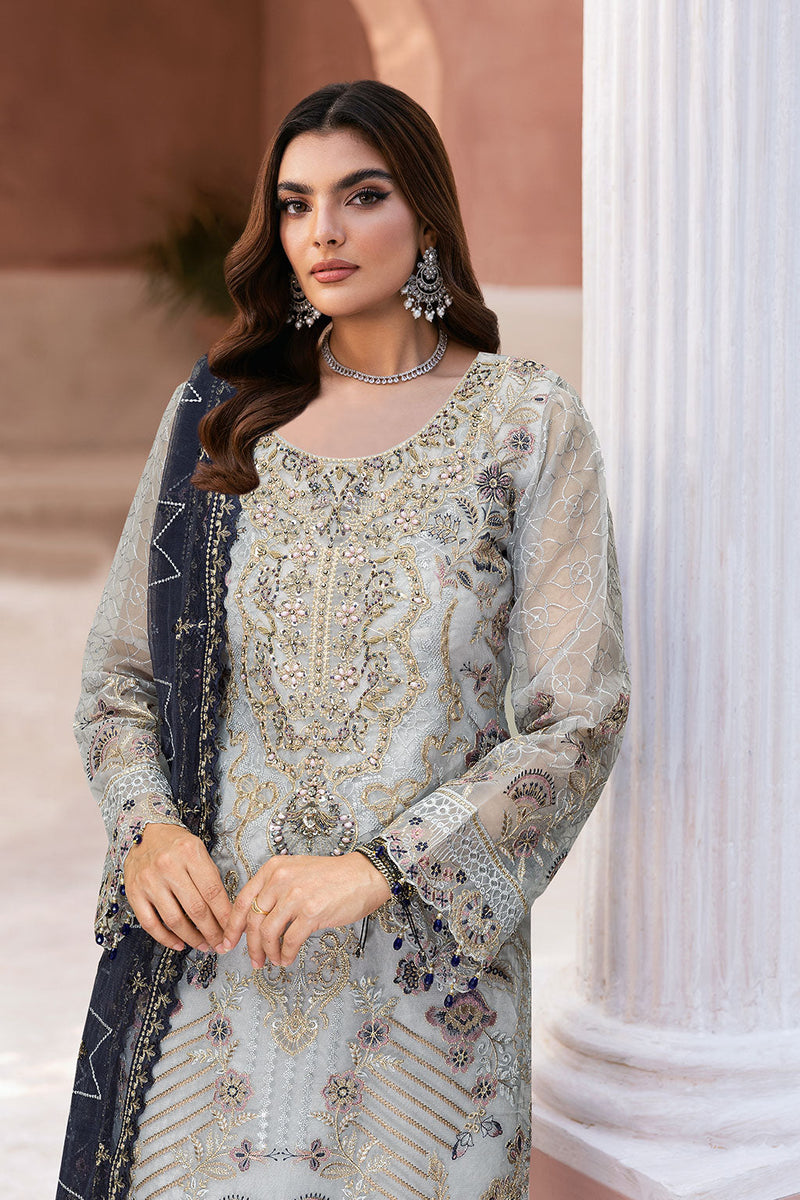 M-1309 - Minhal Ramsha - Unstitched – Sadaf’s Collection